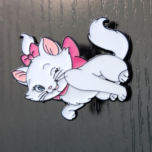 Disney | Jewelry | Disneys Aristocats Marie Inspired Enamel Pin | Poshmark